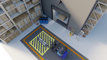 Projected Safety Signage Systems – Projected Image