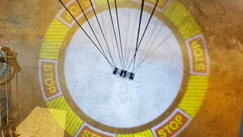 Projected signage lifts crane safety with bright Safe Operating Zones ...