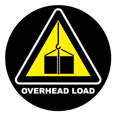 Overhead Load | Safety Signage Gobos | Projected Image
