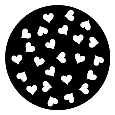 Heart Break Up 2 Gobo | Valentines Gobos | Projected Image